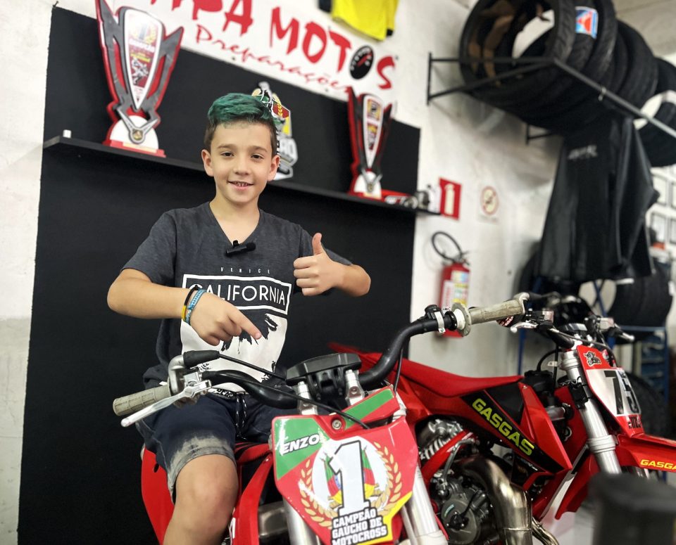 Lajeadense de 8 anos é campeão gaúcho de Motocross e sonha em ser ...